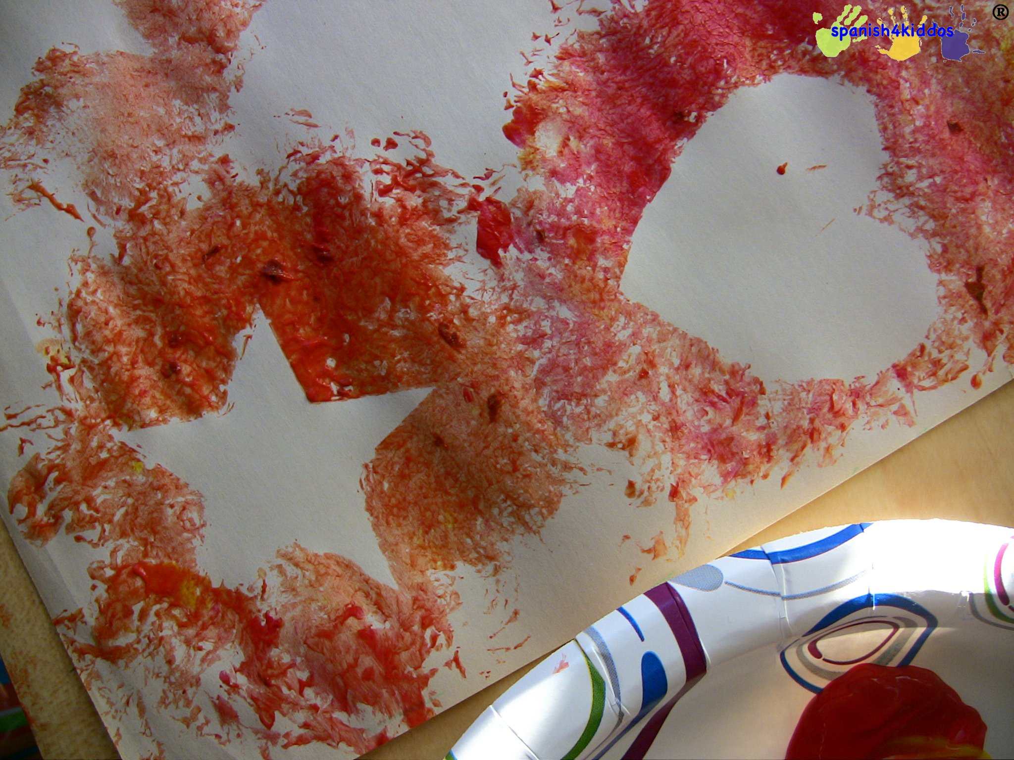 Finger painting activity: Learning Spanish colors • Spanish4Kiddos