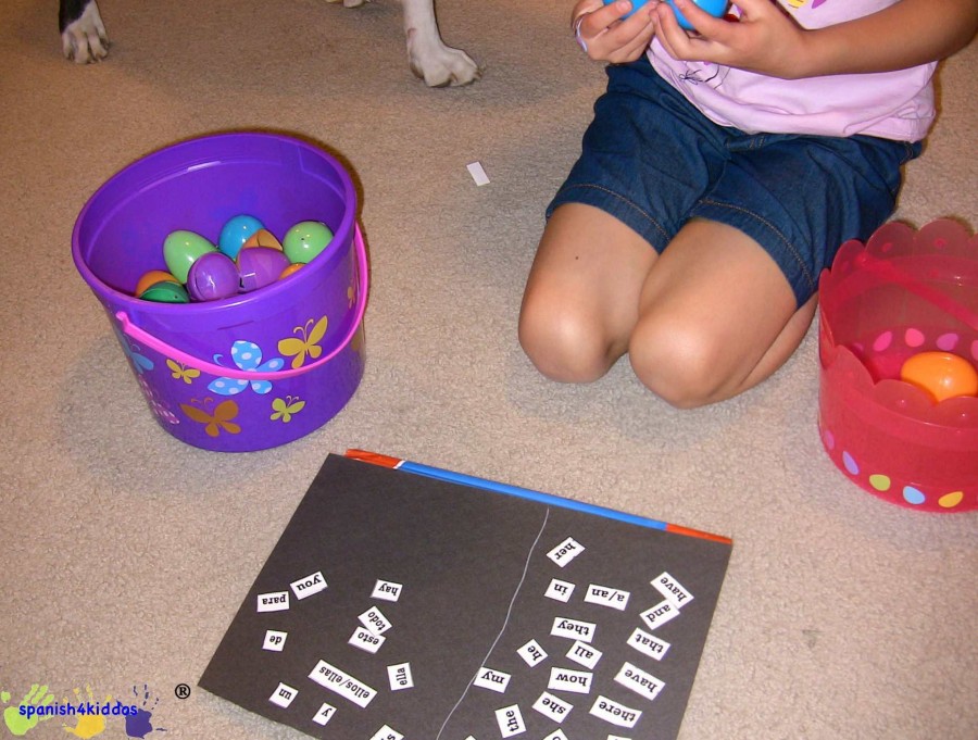 Easter egg learning activity • Spanish4Kiddos