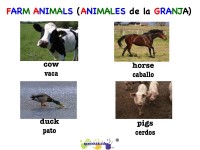 Farm Animals Names in Spanish - Spanish4Kiddos Educational Services