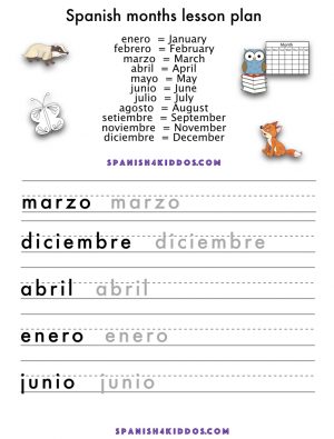How to Teach Months in Spanish - Spanish4Kiddos Educational Resources