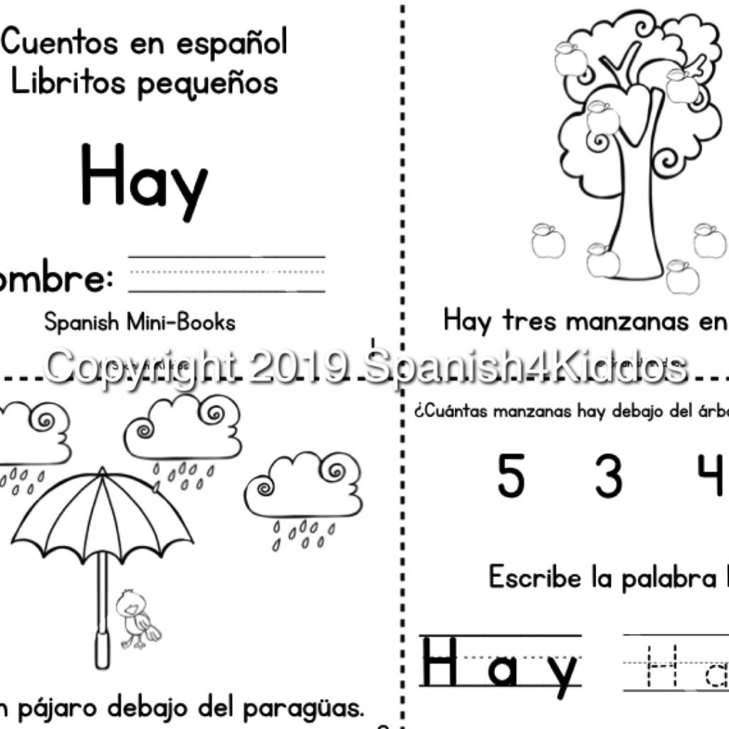 Spanish Sight Words Mini-Books Collection 2 - (Hay, Mi, Y, Es ...