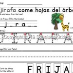 Spanish Wild Animals Writing Practice - Last Chance • Spanish4Kiddos