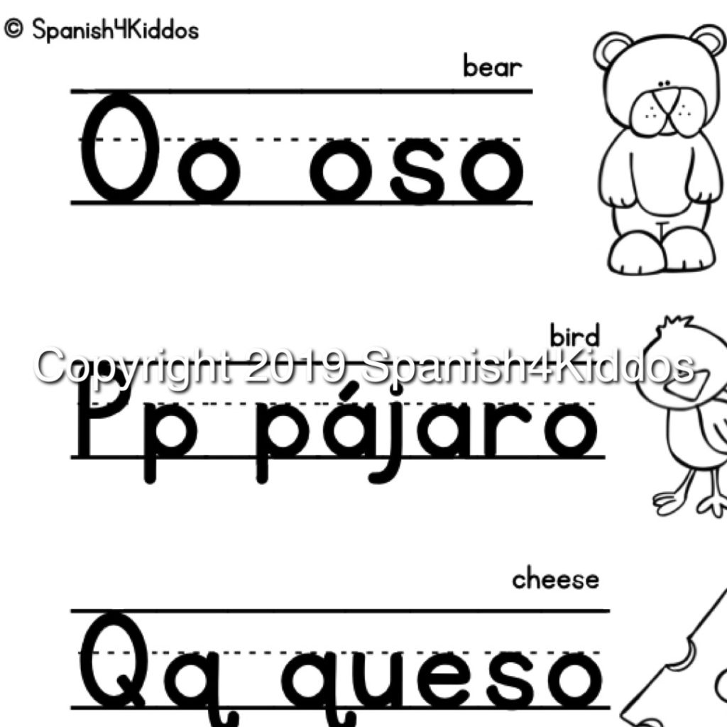 Spanish Alphabet Printable Workbook • Spanish4Kiddos