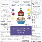 Spanish Learning for Kids Starter Set PreK to K (Bonus gift included ...