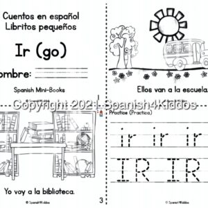 Spanish Sight Words Mini-Books Collection 4 - (Hacer, Tener, Gustar, Ir ...
