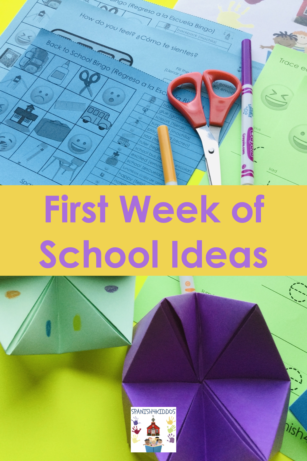 First Week of School Bilingual Activities • Spanish4Kiddos