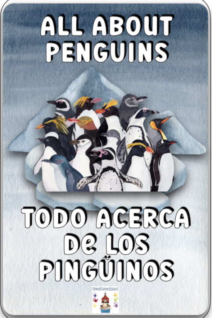 Penguins Winter Animals Bilingual Learning • Spanish4Kiddos