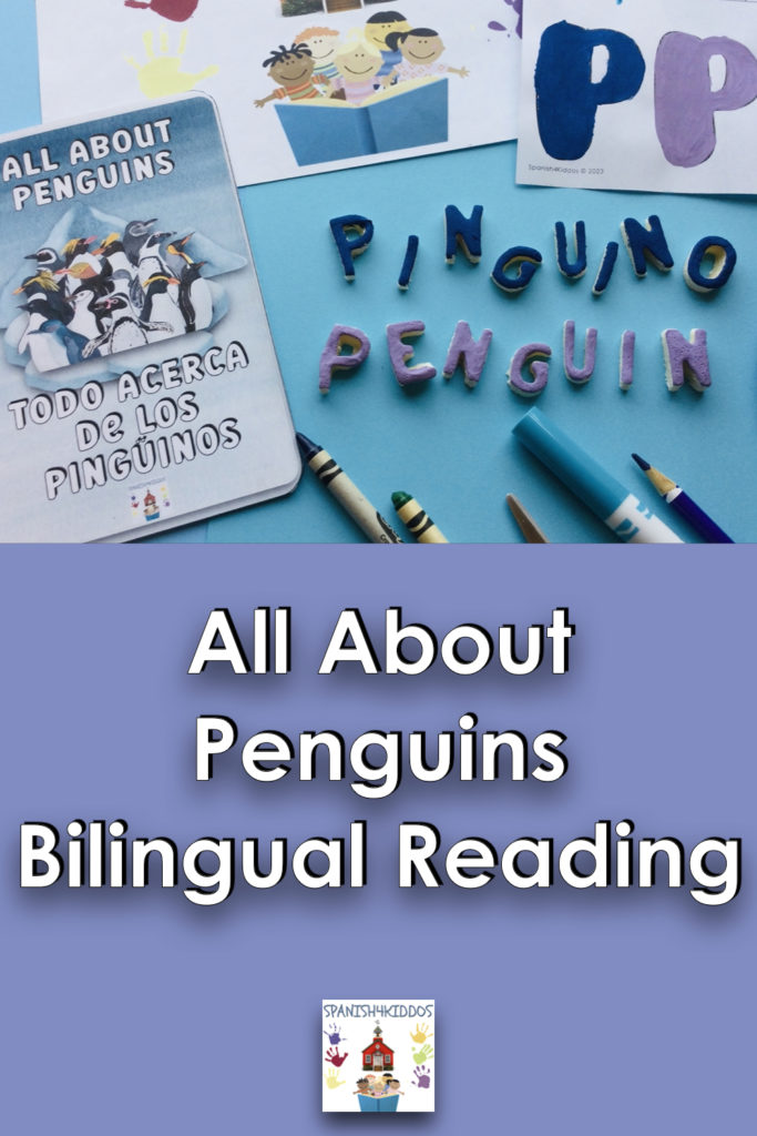 Penguins Winter Animals Bilingual Learning • Spanish4Kiddos