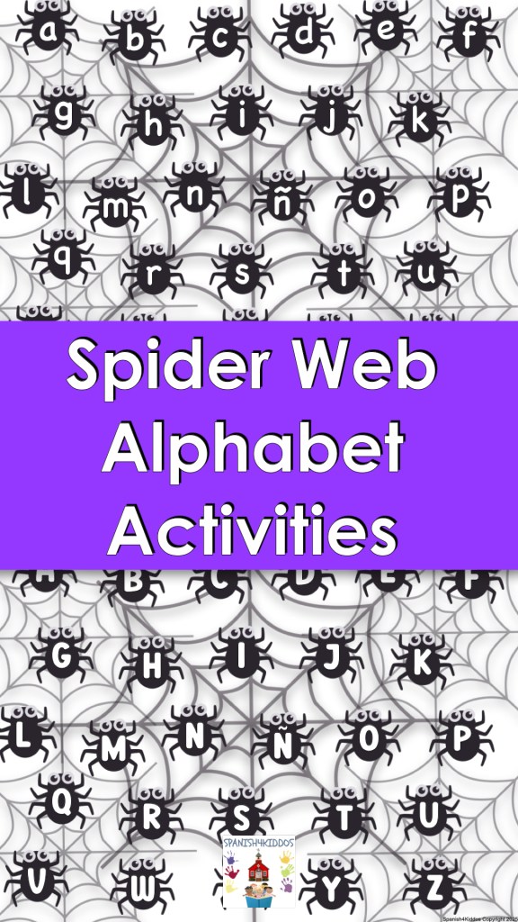 Bilingual Halloween Fun: Spider Web Activities for Spanish Alphabet ...