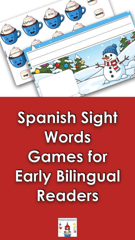 Spanish Sight Word Winter Activities for Bilingual Learners ...