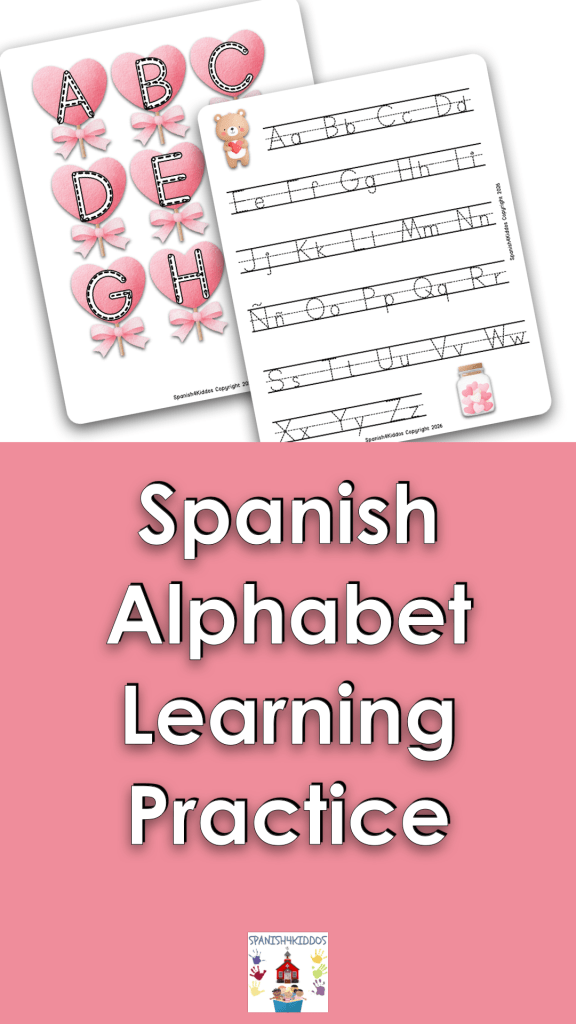 How to Teach the Spanish Alphabet to Kids with a Valentine Theme ...