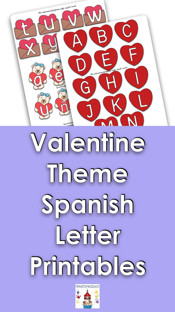 How to Teach the Spanish Alphabet to Kids with a Valentine Theme ...